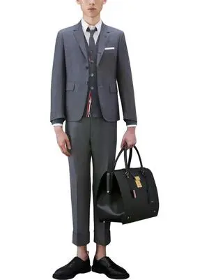 Thom Browne 4-bar Stripe Cardigan - Grey