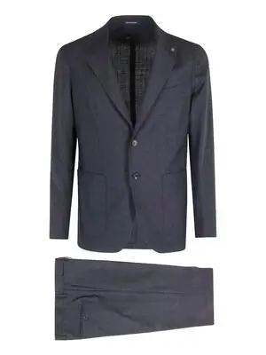 Tagliatore Notched Lapel Two-piece Suit - Blue