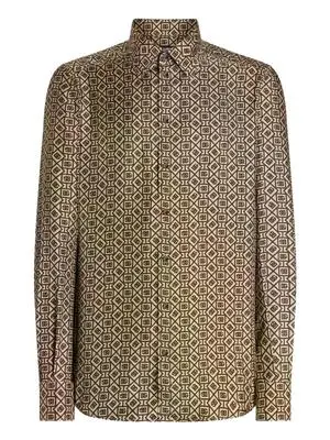 Dolce & Gabbana Geometric-pattern Shirt - Brown