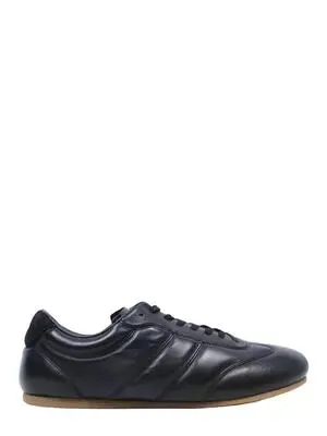 LEMAIRE Panelled Leather Sneakers - Black
