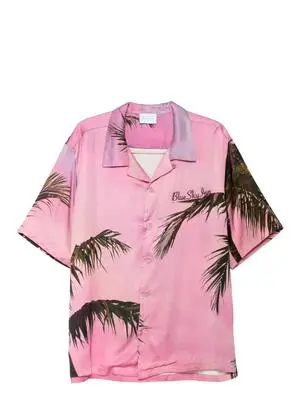 BLUE SKY INN Palm Tree-print Shirt - Pink
