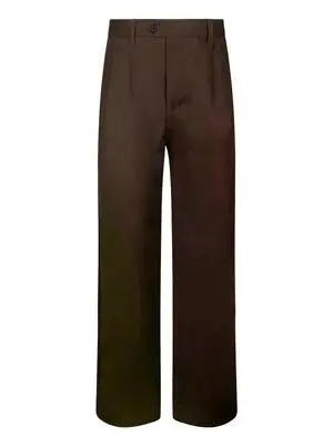 SELECTED Button Zip Trousers