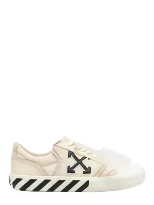 Off White Arrow-Stripe Sneakers Neutrals
