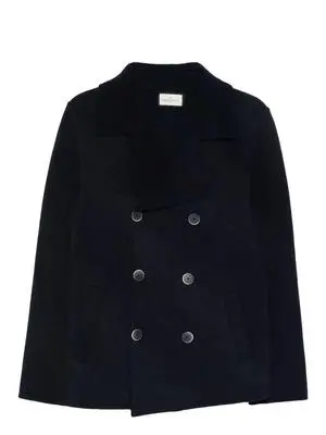 Bruno Manetti Double-breasted Pea Coat - Blue