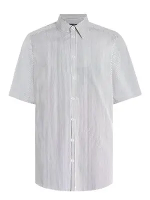 Dolce & Gabbana Striped Short-sleeve Shirt - White