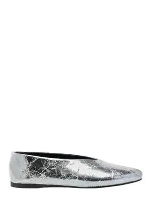 Proenza Schouler Crinkled Ballet Flats - Silver