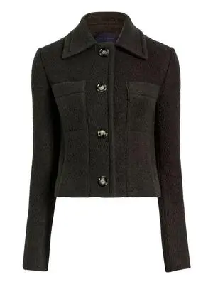Proenza Schouler Kinsley Bouclé Twill Jacket - Brown