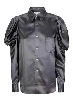 Comme Des Garçons Puff-sleeve Shirt - Black