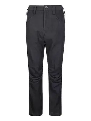 Yohji Yamamoto Wool Trousers - Black