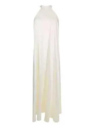LETHICIA BRONSTEIN Bly Halterneck Maxi Dress - White
