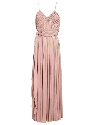 Giambattista Valli Pleated Spaghetti-strap Maxi Dress - Pink