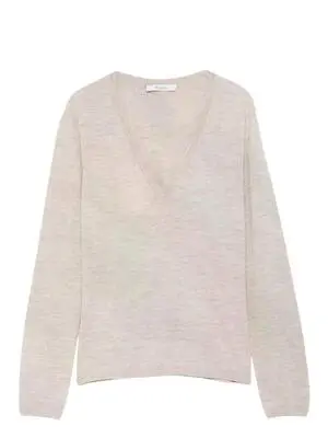 Max Mara V-neck Cashmere Sweater - Neutrals