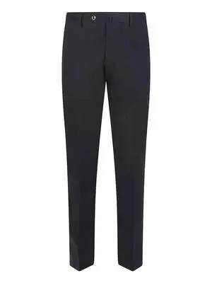 PT TORINO Tailored Cotton Trousers - Blue