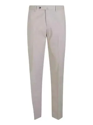 PT TORINO Tailored Cotton Trousers - Neutrals