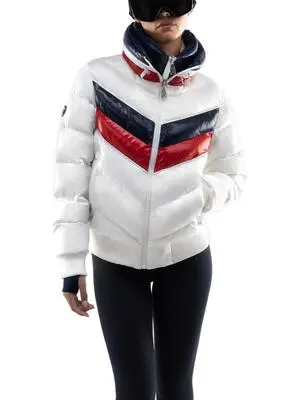 MALIBU SKI CLUB Monogram Racer Jacket - White
