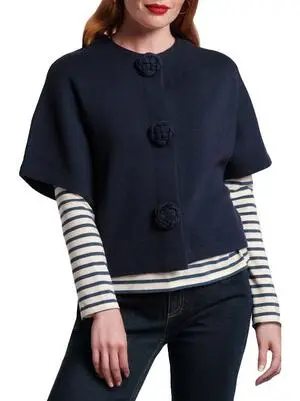FRANCES VALENTINE Carnegie Shrug Navy