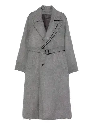 STEIN Layered Coat With Adjustable Belt