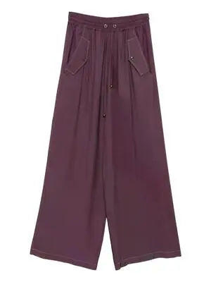 Pinko Drawstring-fastening Trousers - Purple