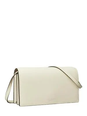 Tory Burch Romy Wallet Crossbody Light Cream