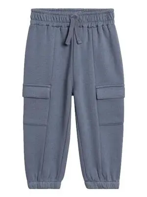 KENDI Dallis Fleece Cargo Sweatpants - Denim