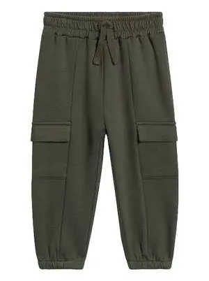 KENDI Dallis Fleece Cargo Sweatpants Pine