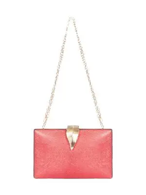 LAUREN LORRAINE Dori Clutch Red