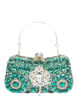 LAUREN LORRAINE Shimmering Evening Clutch - Green