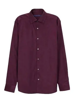 Robert Talbott Morgan Pinwale Corduroy Shirt - Wine