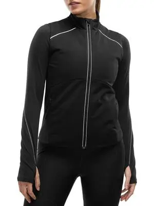 PELOTON Padded Full Zip Run Vest Black