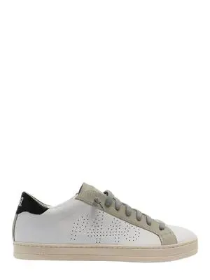 P448 Logo-perforated Sneakers - White