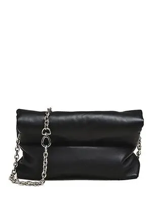 Studio Amelia Leather Cloud Clutch - Black