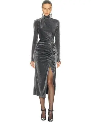 Isabel Marant Jenisa Midi Dress - Gun Metal