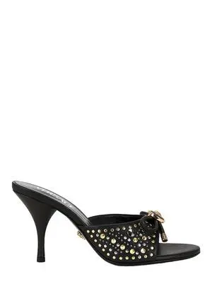 Versace Mule Sandal - Black, Versace Gold, & Palladium