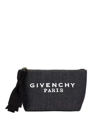 Givenchy Small Logo Pouch - Indigo Blue