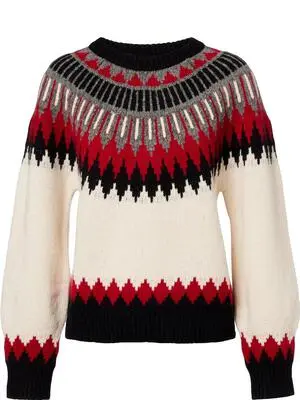 POLO RALPH LAUREN Fair Isle Wool And Cashmere Crewneck Sweater