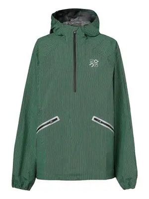Loewe X On Storm Striped Half-zip Jacket - Green