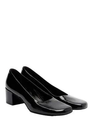 THE ROW Penelope Leather Pumps - Black