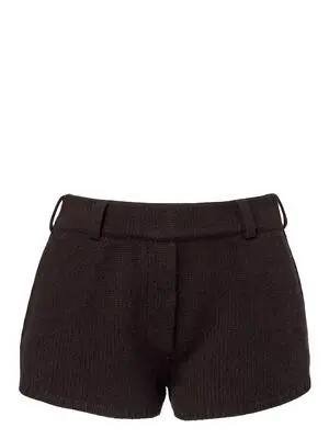 LISA YANG Low-rise Cashmere Shorts - Brown