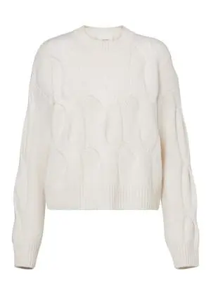 LISA YANG Sammie Cable-knit Cashmere Sweater - White