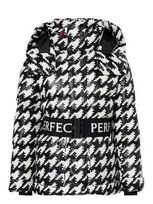 Perfect Moment Cortina Houndstooth Ski Jacket - Black