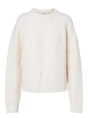 Perfect Moment Crystal Wool Sweater - White