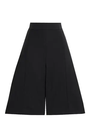 Carolina Herrera Grain De Poudre Wool Shorts - Black