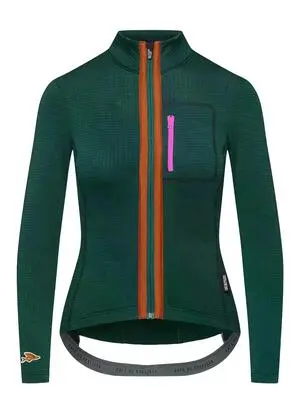 Cafe Du Cycliste Lorenne Zip-front Jacket - Green