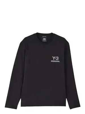 Y3 X Neighborhood Logo Long Sleeve T-shirt - Black