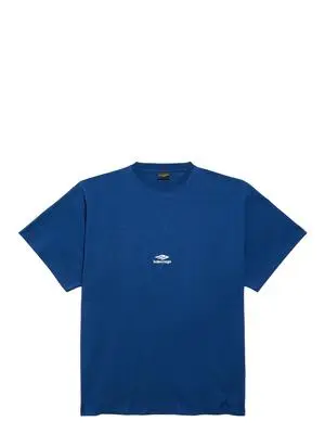 Balenciaga 3b Sports Icon Oversized T-shirt - Blue