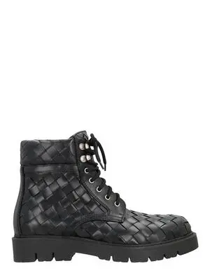 Bottega Veneta Lace-up Ankle Boots - Black