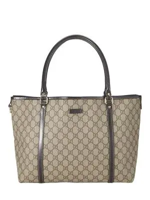 Gucci Gg Supreme Joy Tote - Brown