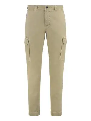 SLOWEAR Cotton Blend Cargo Pants - Beige