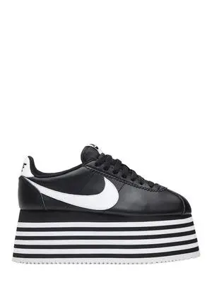 Nike X Comme Des Garçons Cortez Platform Sneakers - Black