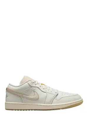 JORDAN 1 Low Hoops Gold Pack Sneakers - Cream